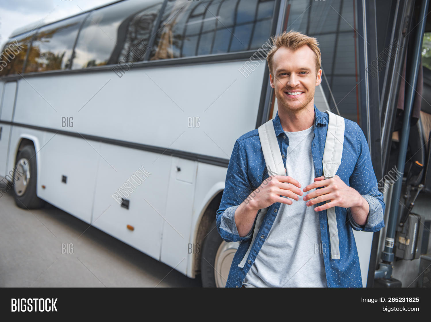 Happy Male Tourist Image & Photo (Free Trial) | Bigstock