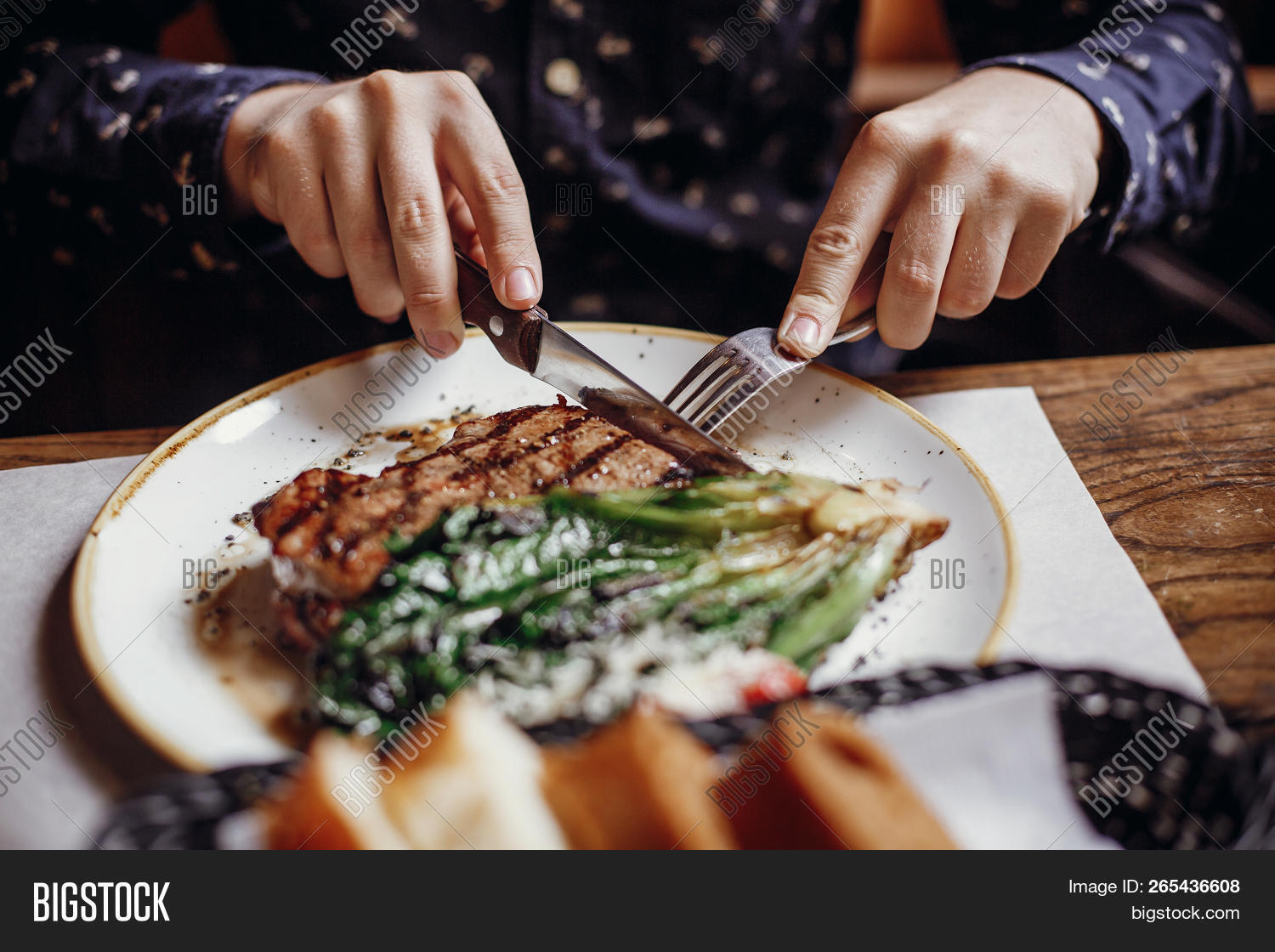 Hands Holding Fork Image & Photo (Free Trial) | Bigstock