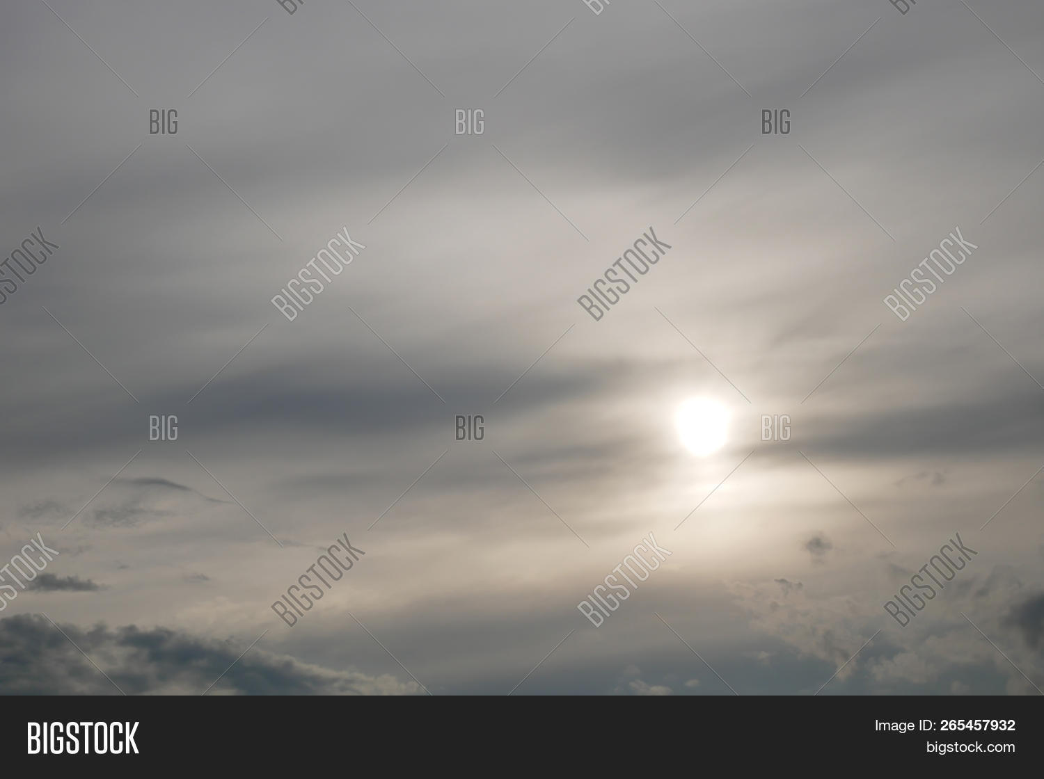 Gray Moody Clouds Sun Image & Photo (Free Trial) | Bigstock