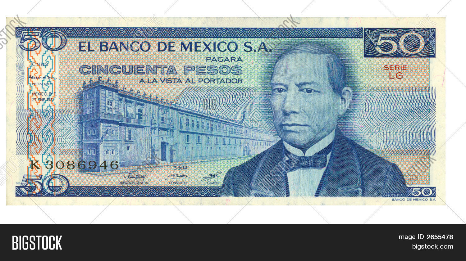 50 Peso Bill Mexico, Image & Photo (Free Trial) | Bigstock