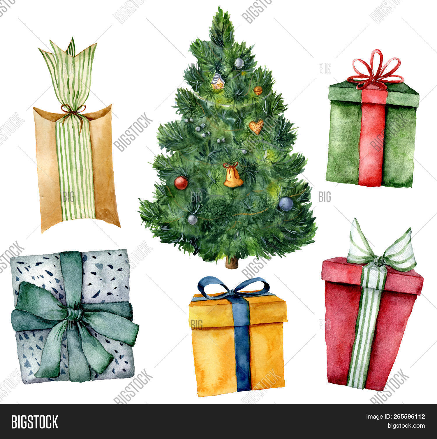 Watercolor Christmas Image & Photo (Free Trial) | Bigstock