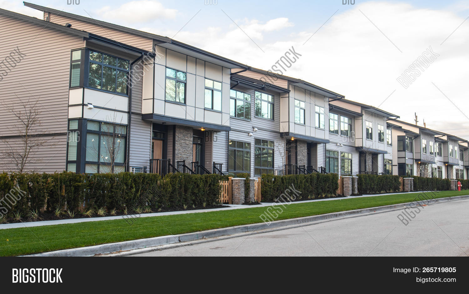 Street Family Houses Image & Photo (Free Trial) | Bigstock