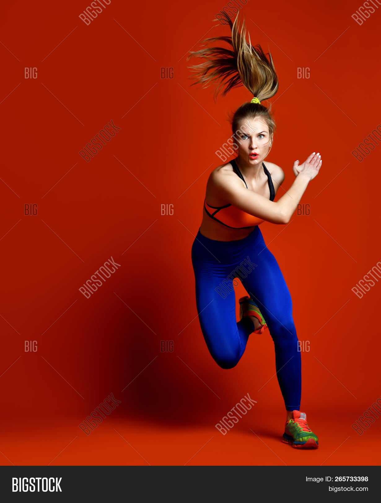 Runner Woman Isolated Image & Photo (Free Trial) | Bigstock