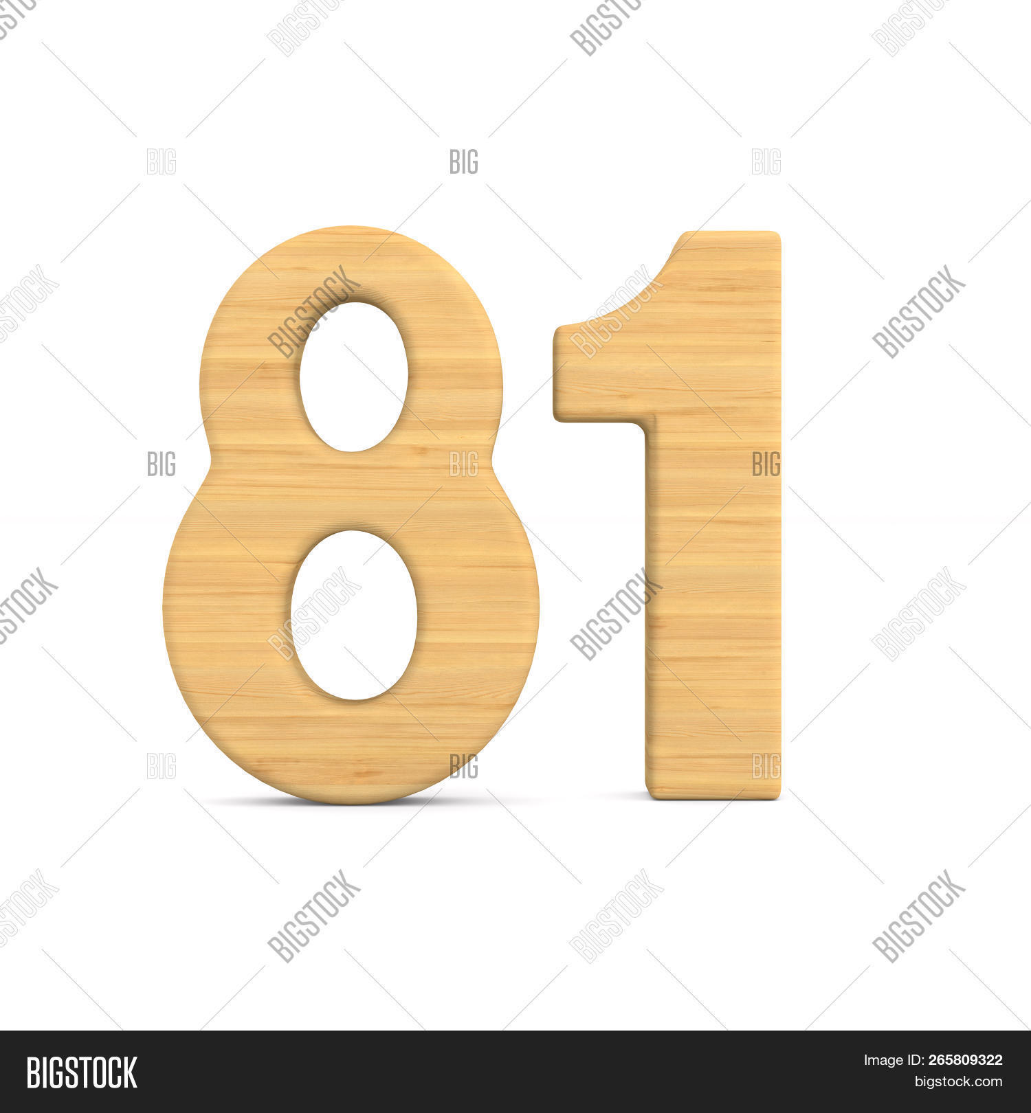 Number Eighty One On Image & Photo (Free Trial) | Bigstock