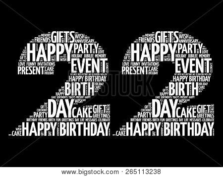 Happy 22nd Birthday Image & Photo (Free Trial) | Bigstock