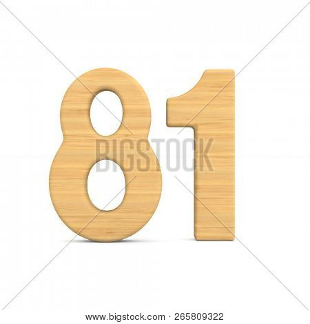 Number Eighty One On Image & Photo (Free Trial) | Bigstock