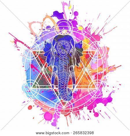 Elephant Head Symbol Vector & Photo (Free Trial) | Bigstock