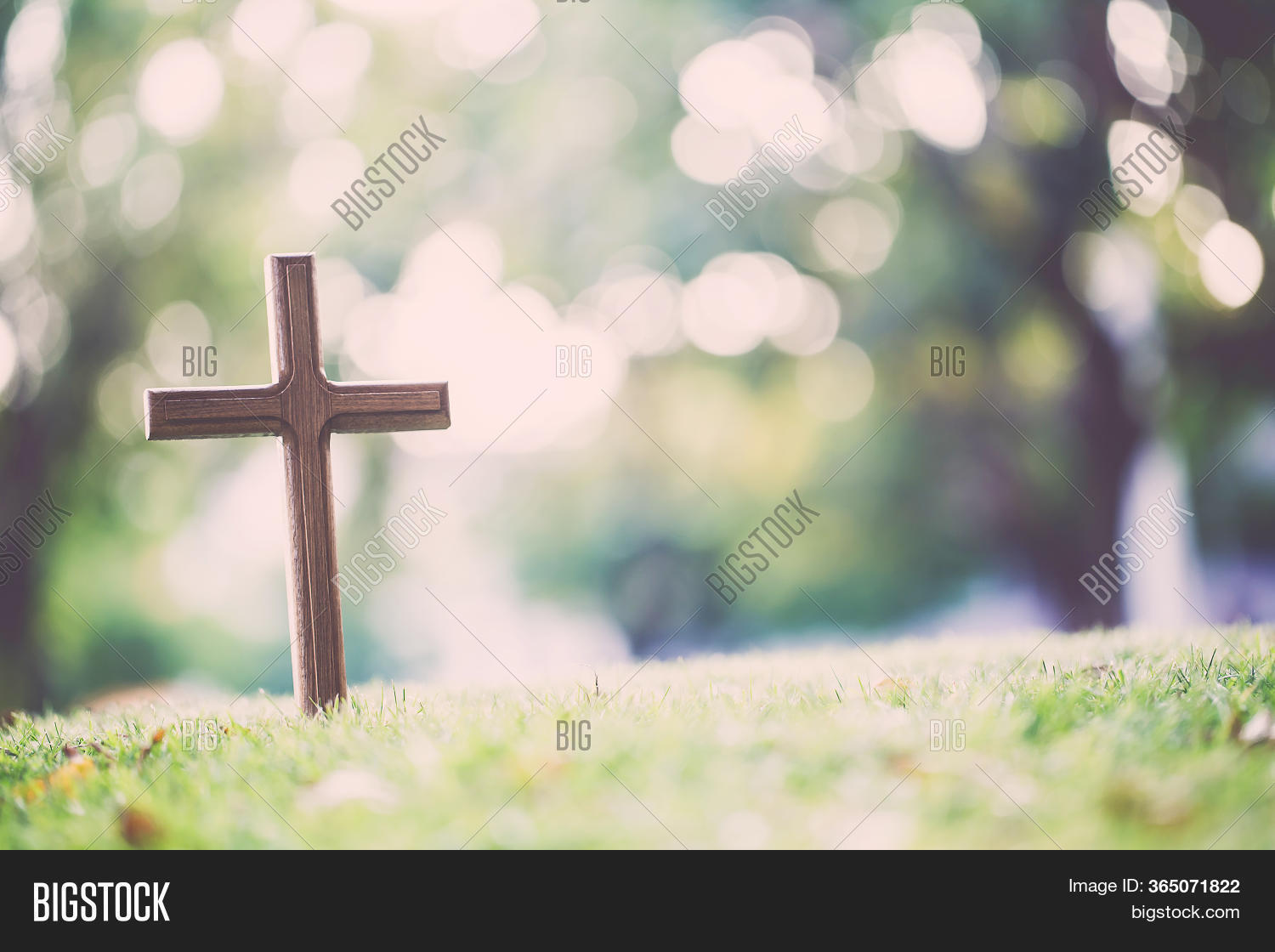 Cross Standing On Image & Photo (Free Trial) | Bigstock