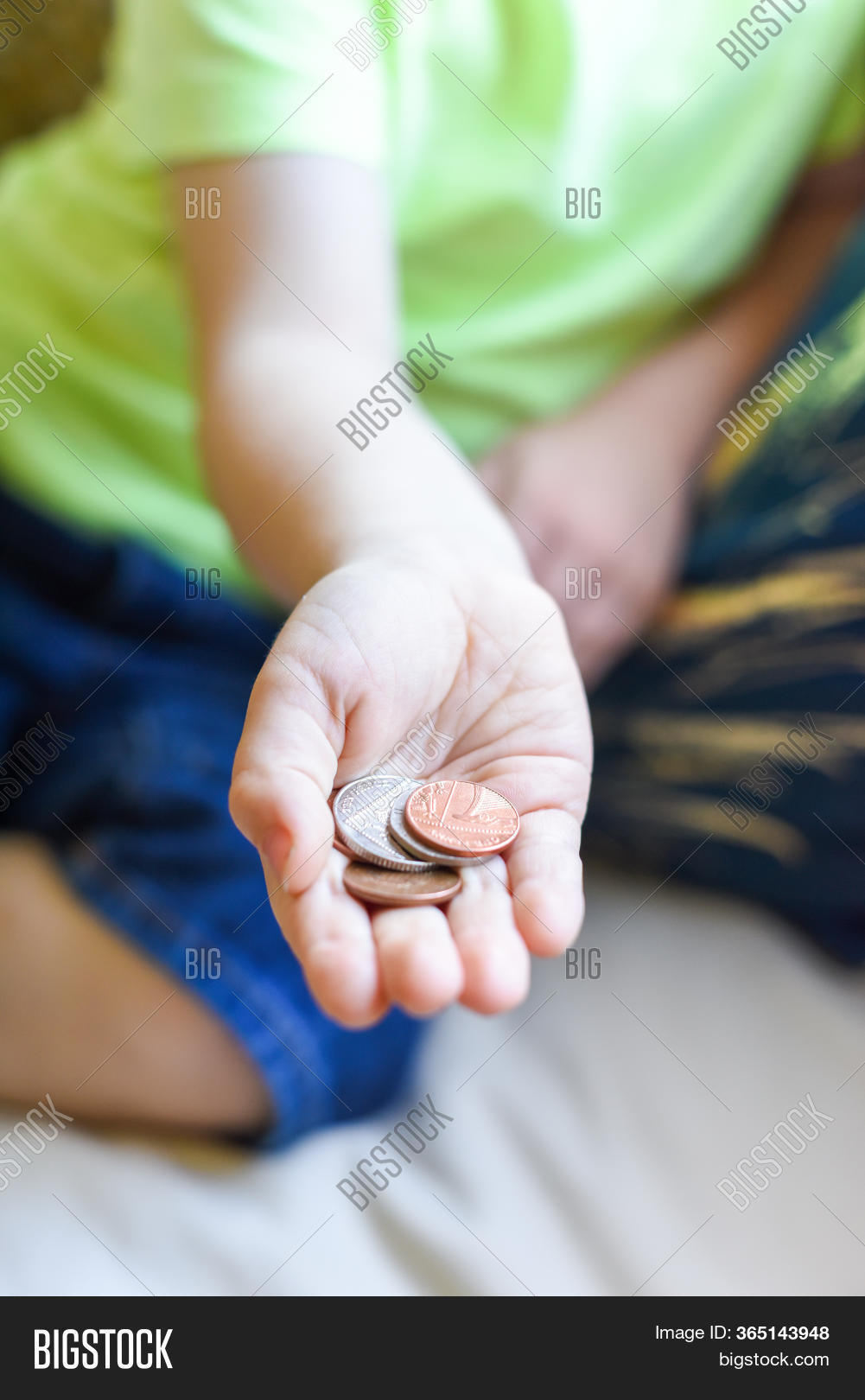 Child Holding Money Image & Photo (Free Trial) | Bigstock