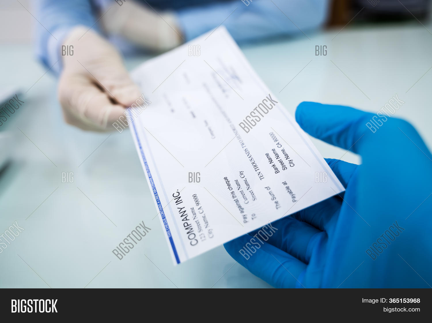 Giving Cheque Payroll Image & Photo (Free Trial) | Bigstock