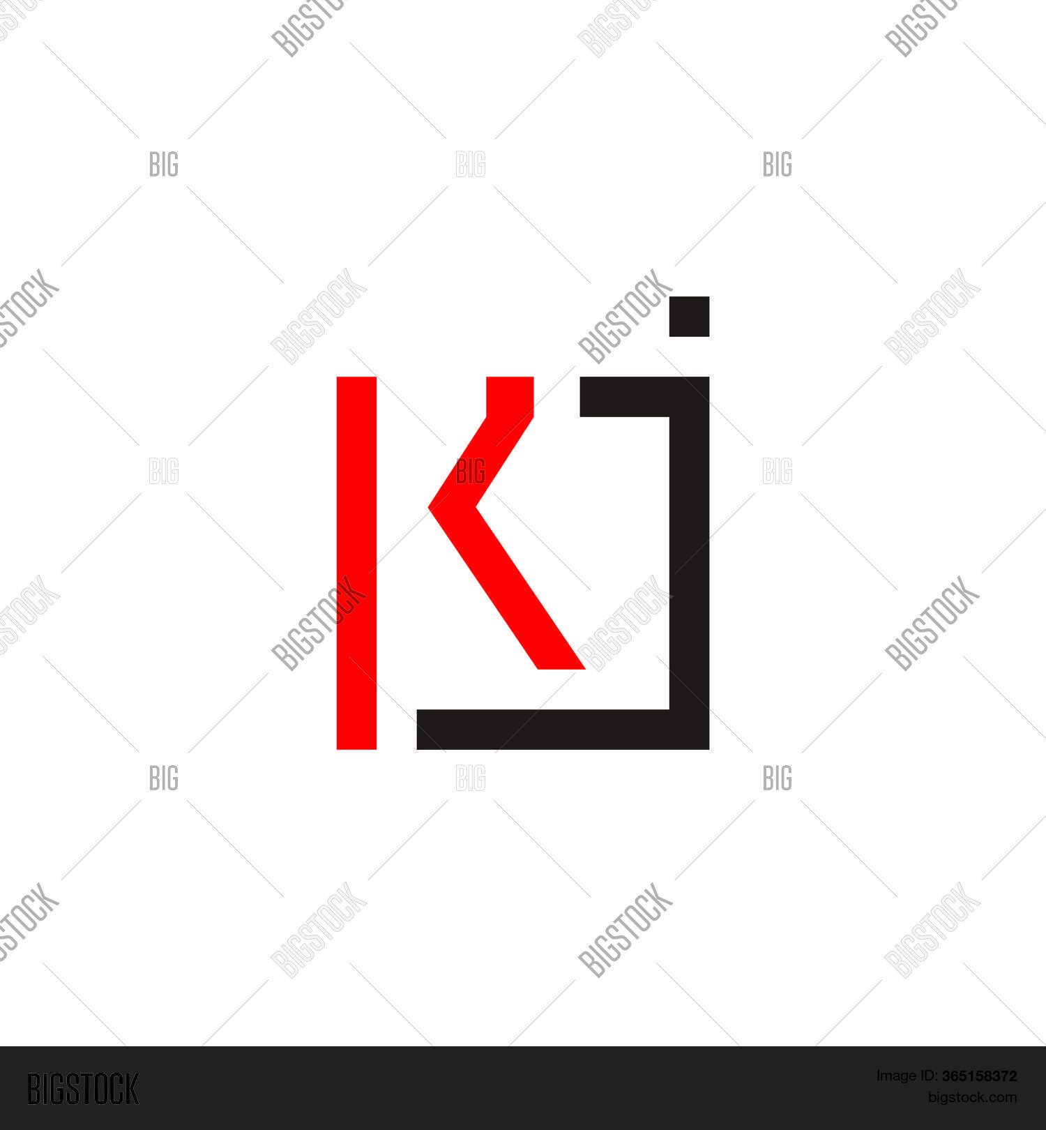 Letter Kj Arrow Vector & Photo (Free Trial) | Bigstock