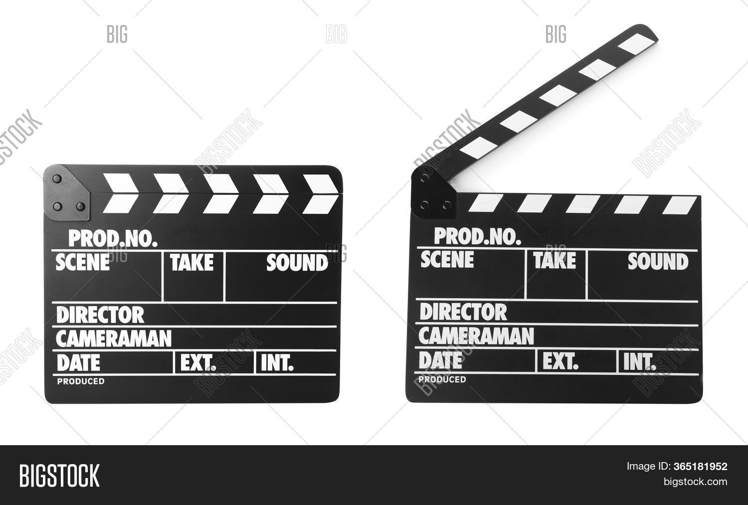 Two Clapper Boards On Image & Photo (Free Trial) | Bigstock