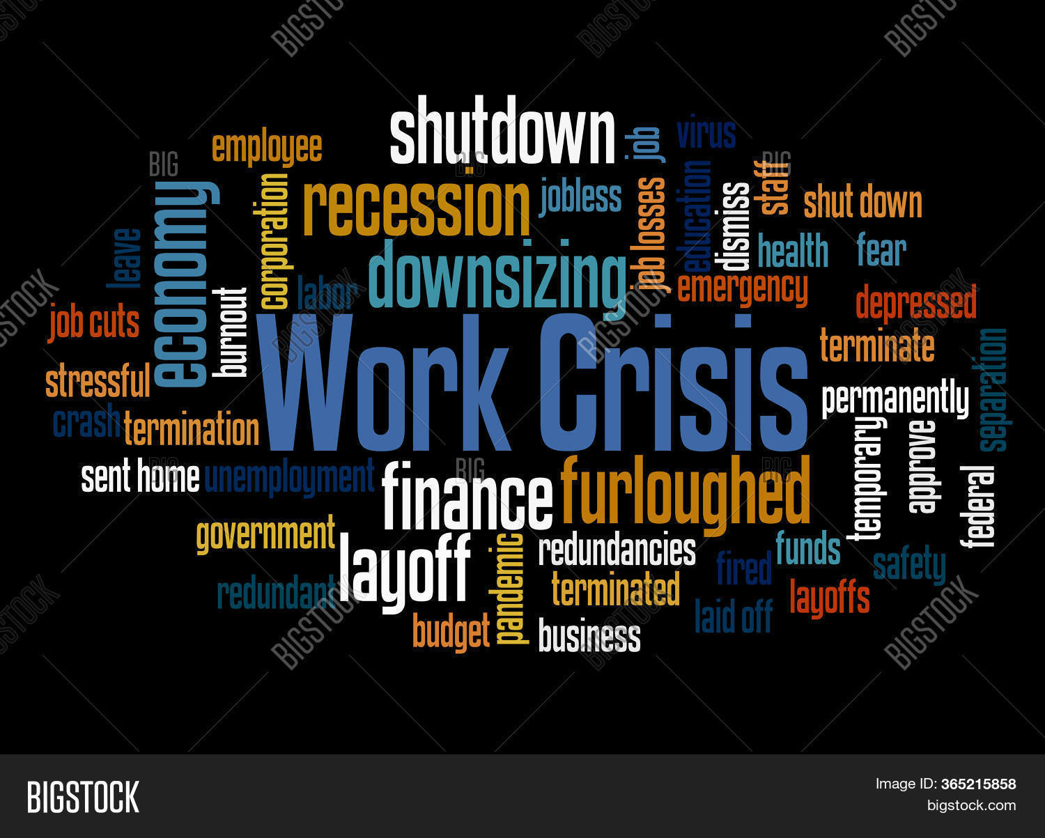 Work Crisis Cloud Image & Photo (Free Trial) | Bigstock