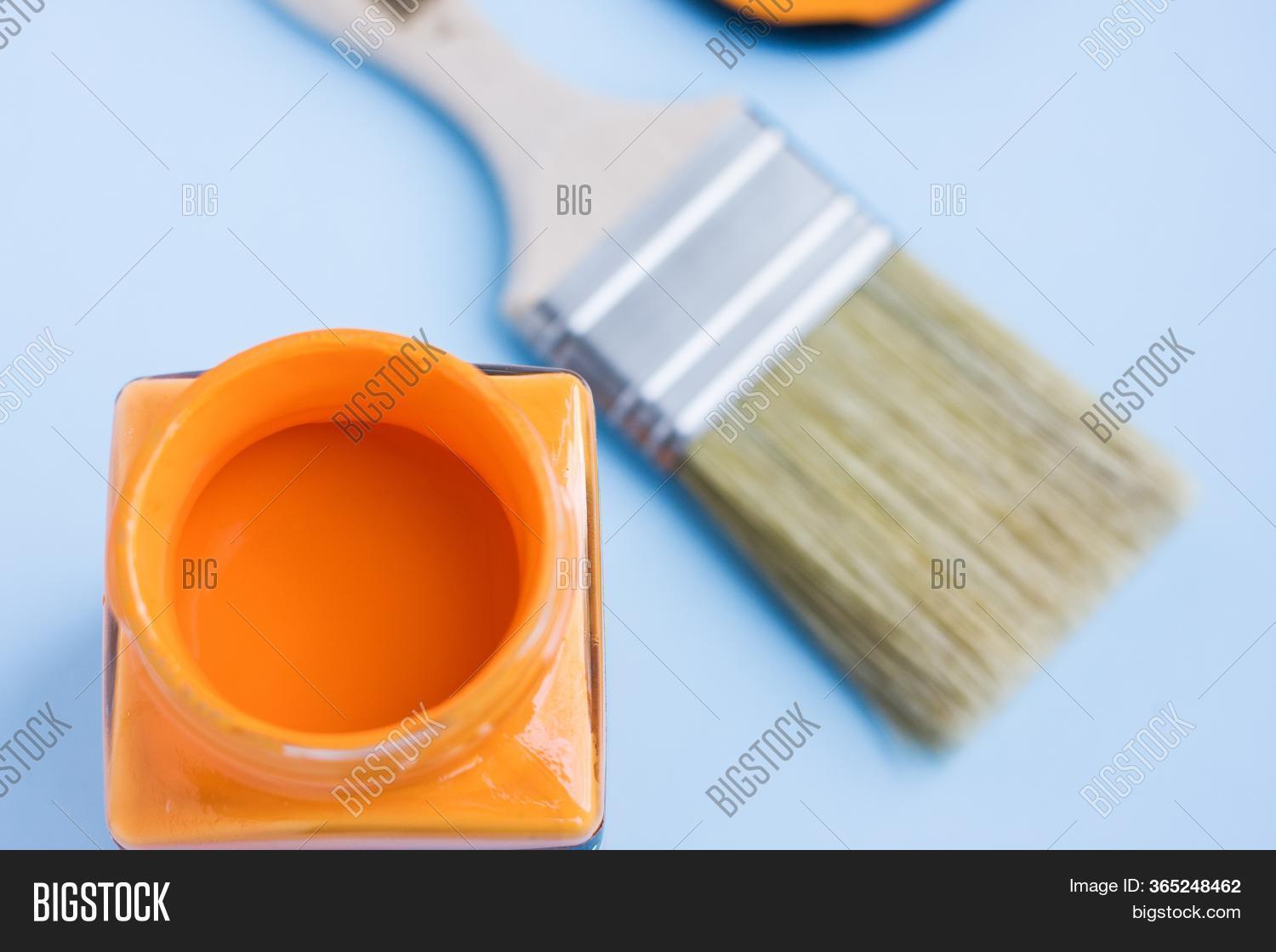 Paint Can Orange Paint Image & Photo (Free Trial) | Bigstock