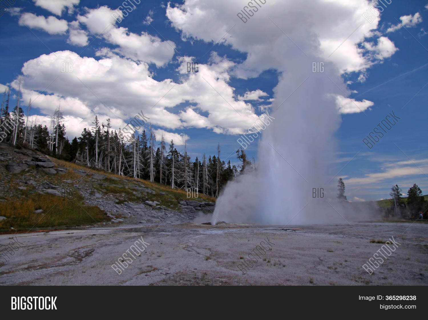 Geyser Eruption Blue Image & Photo (Free Trial) | Bigstock