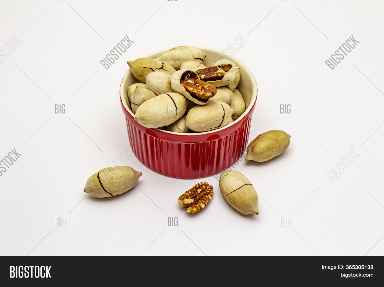 Ripe Pecan Isolated On Image & Photo (Free Trial) | Bigstock