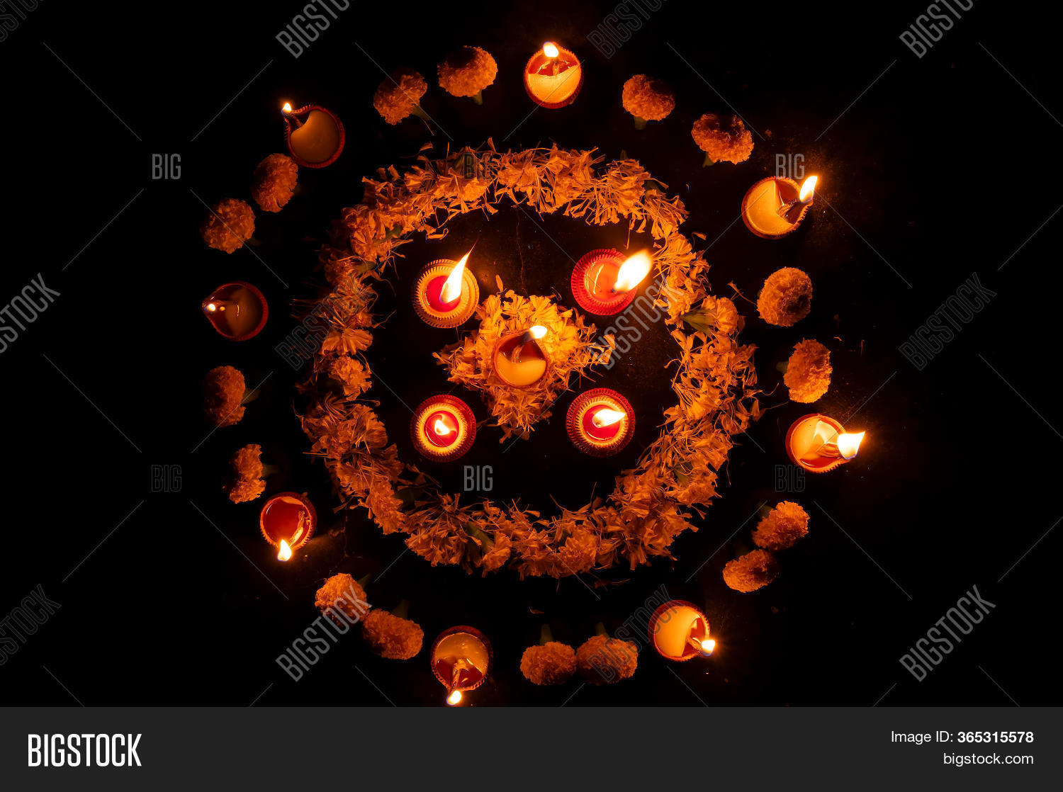 Top View Rangoli Image & Photo (Free Trial) | Bigstock