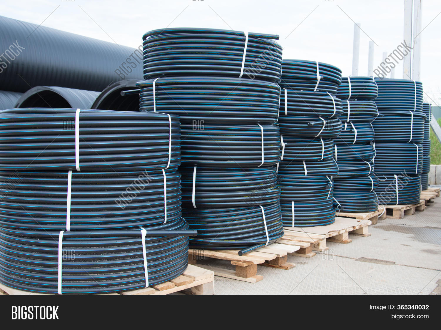 Rolled Plastic Pipes. Image & Photo (Free Trial) | Bigstock