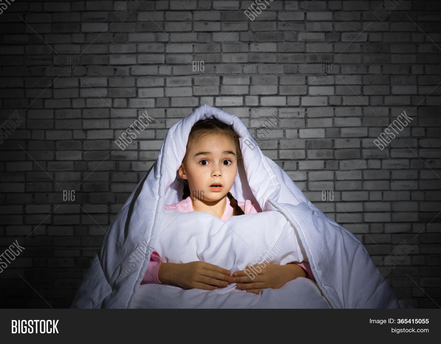 Frightened Girl Hiding Image & Photo (Free Trial) | Bigstock
