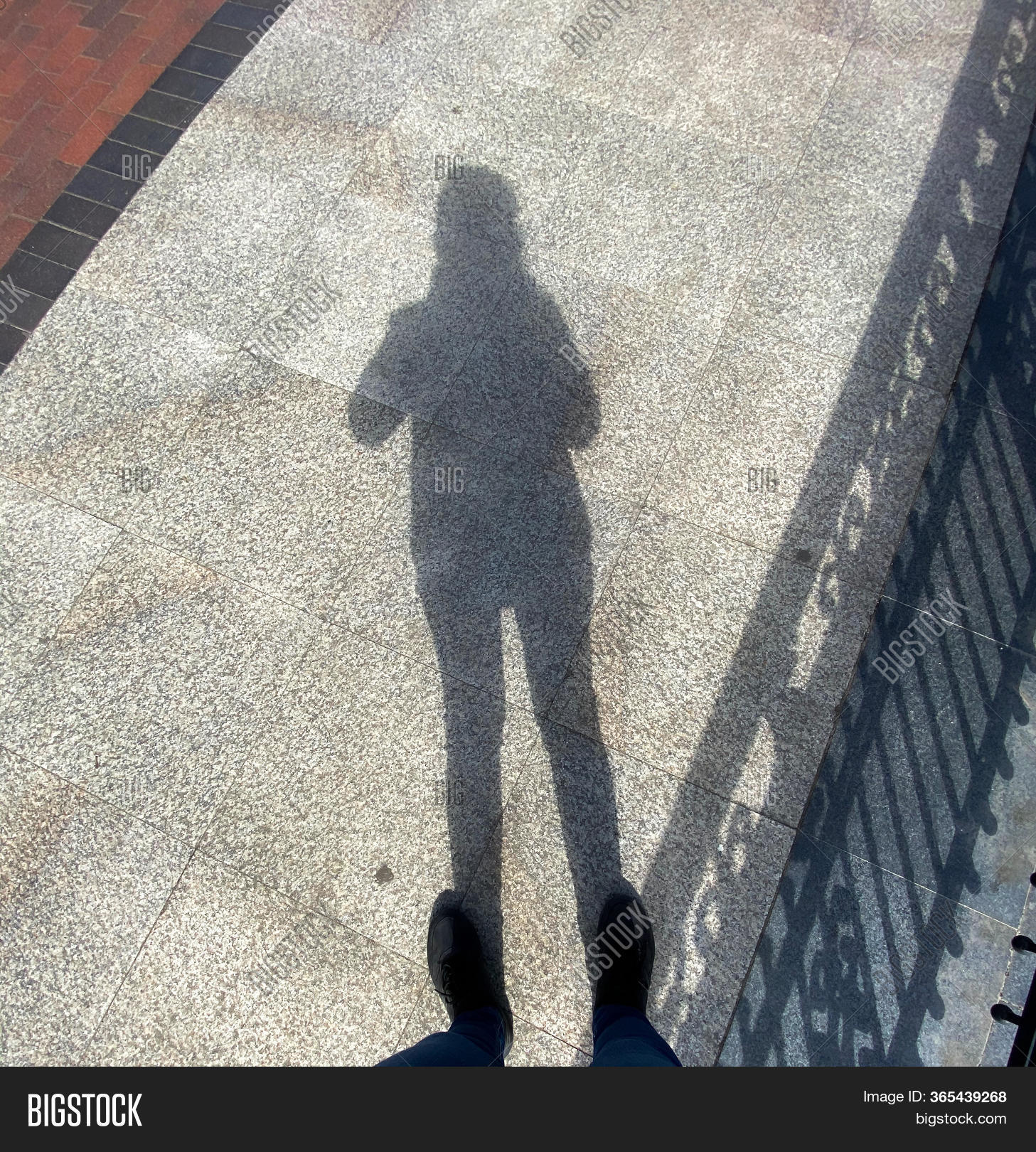 Shadow Man On Sidewalk Image & Photo (Free Trial) | Bigstock