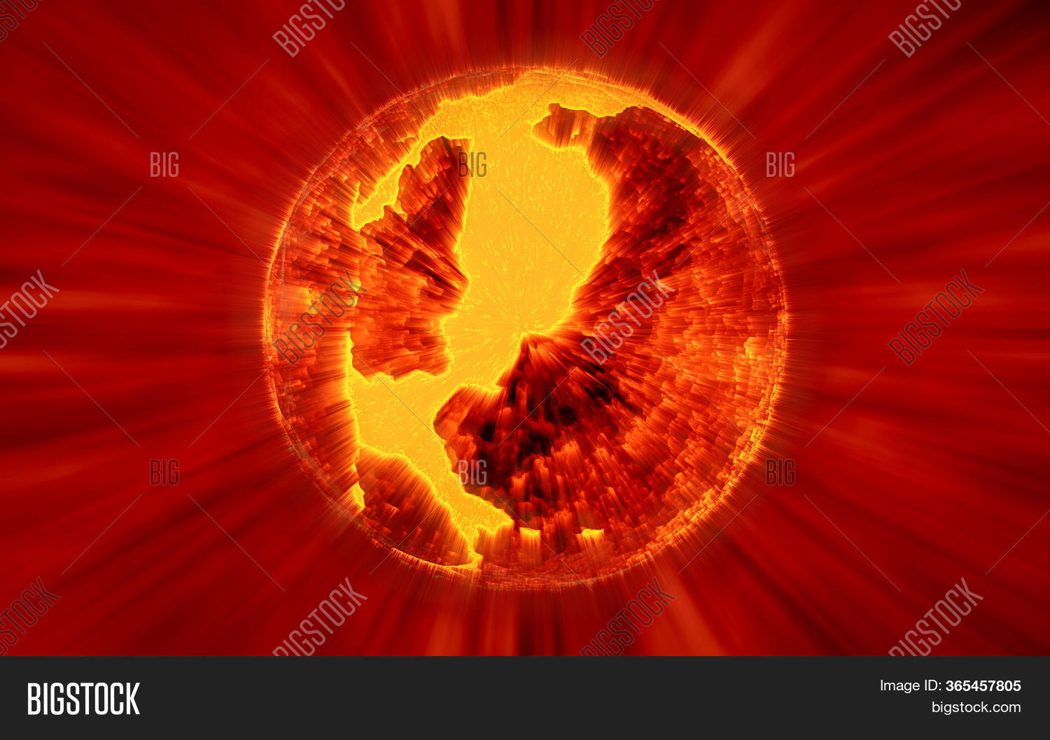 Exploding Planet Image & Photo (Free Trial) | Bigstock