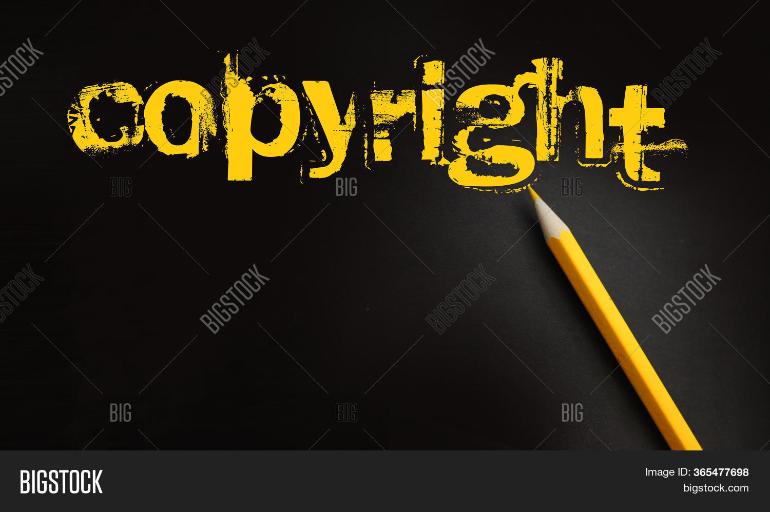 Copyright Word Yelow Image & Photo (Free Trial) | Bigstock