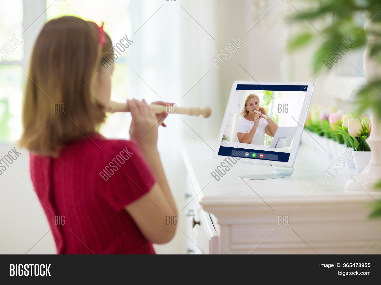 Child Playing Flute. Image & Photo (Free Trial) | Bigstock