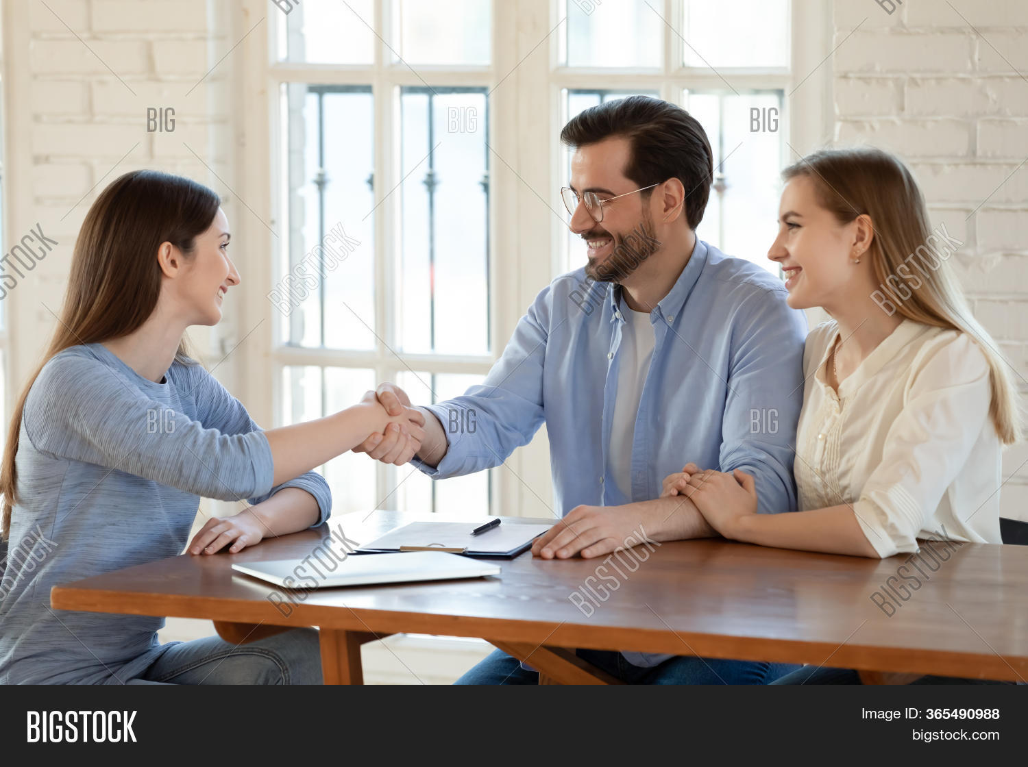 Happy Couple Handshake Image & Photo (Free Trial) | Bigstock