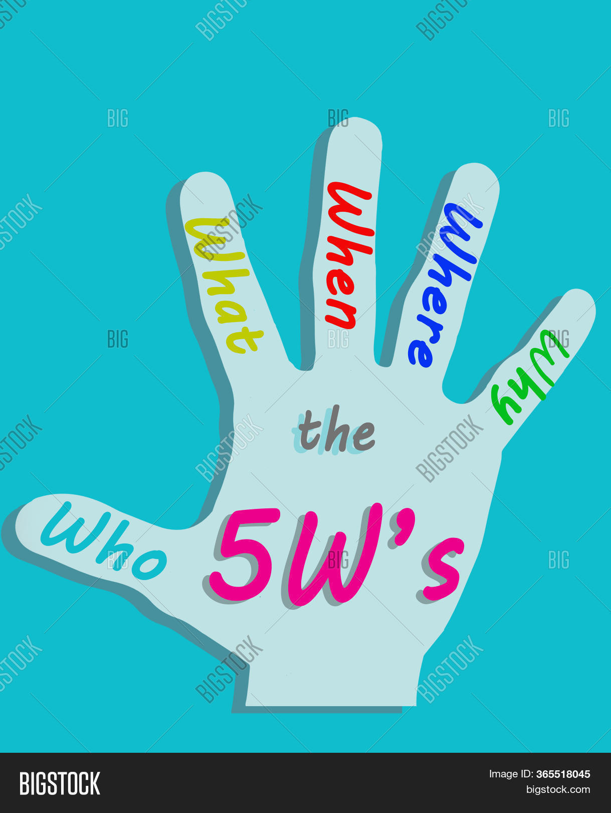 Illustration 5 W Image & Photo (Free Trial) | Bigstock