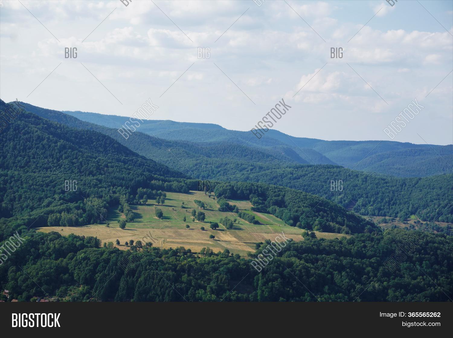 View Over Fields Hilly Image & Photo (Free Trial) | Bigstock