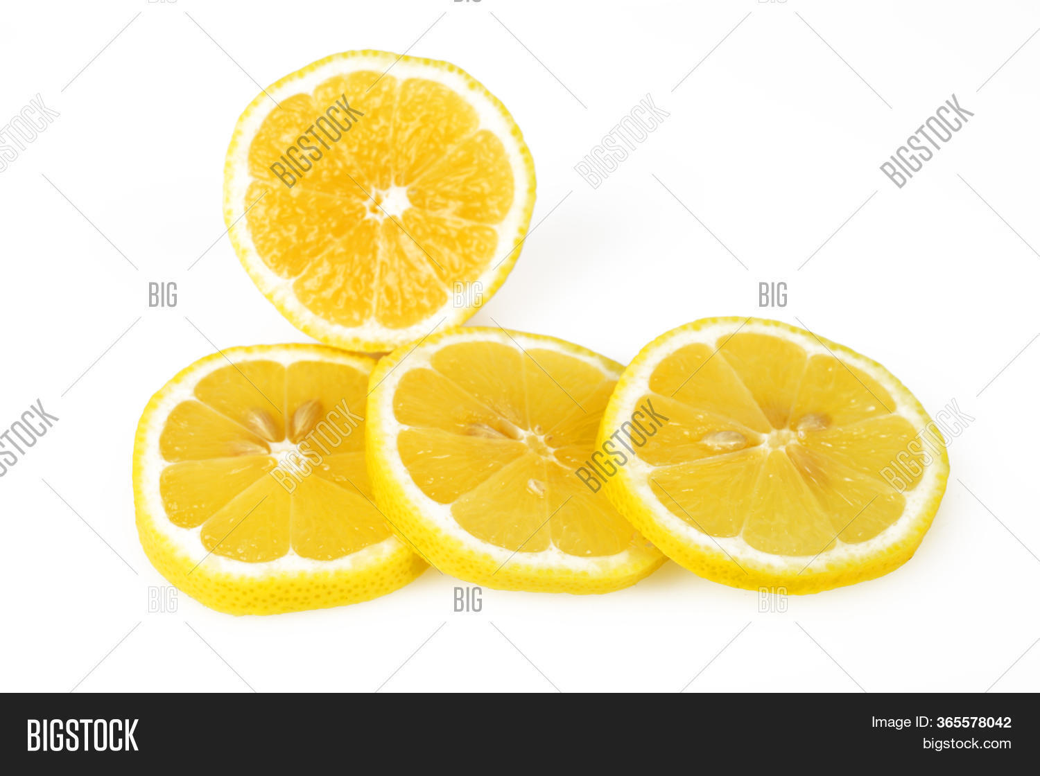 Sliced Lemon Round Image & Photo (Free Trial) | Bigstock