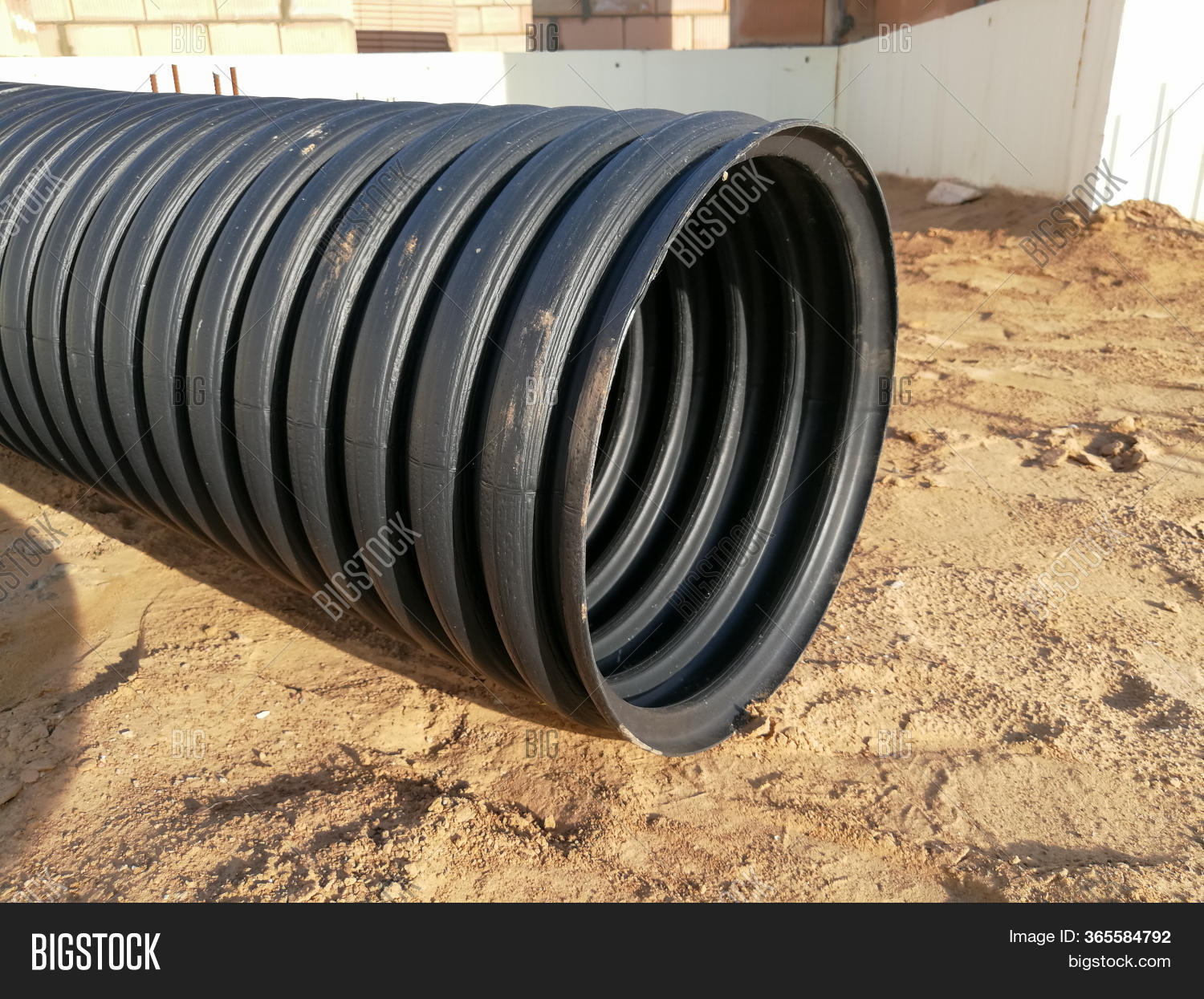 Black Corrugated Pipe Image & Photo (Free Trial) | Bigstock