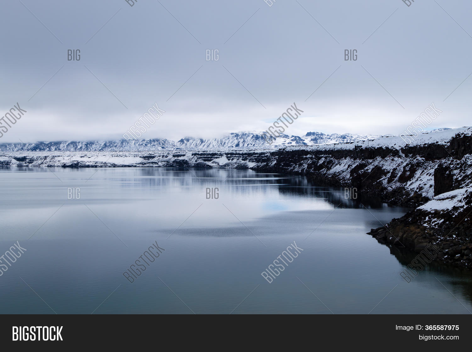 Oskjuvatn Lake Askja, Image & Photo (Free Trial) | Bigstock