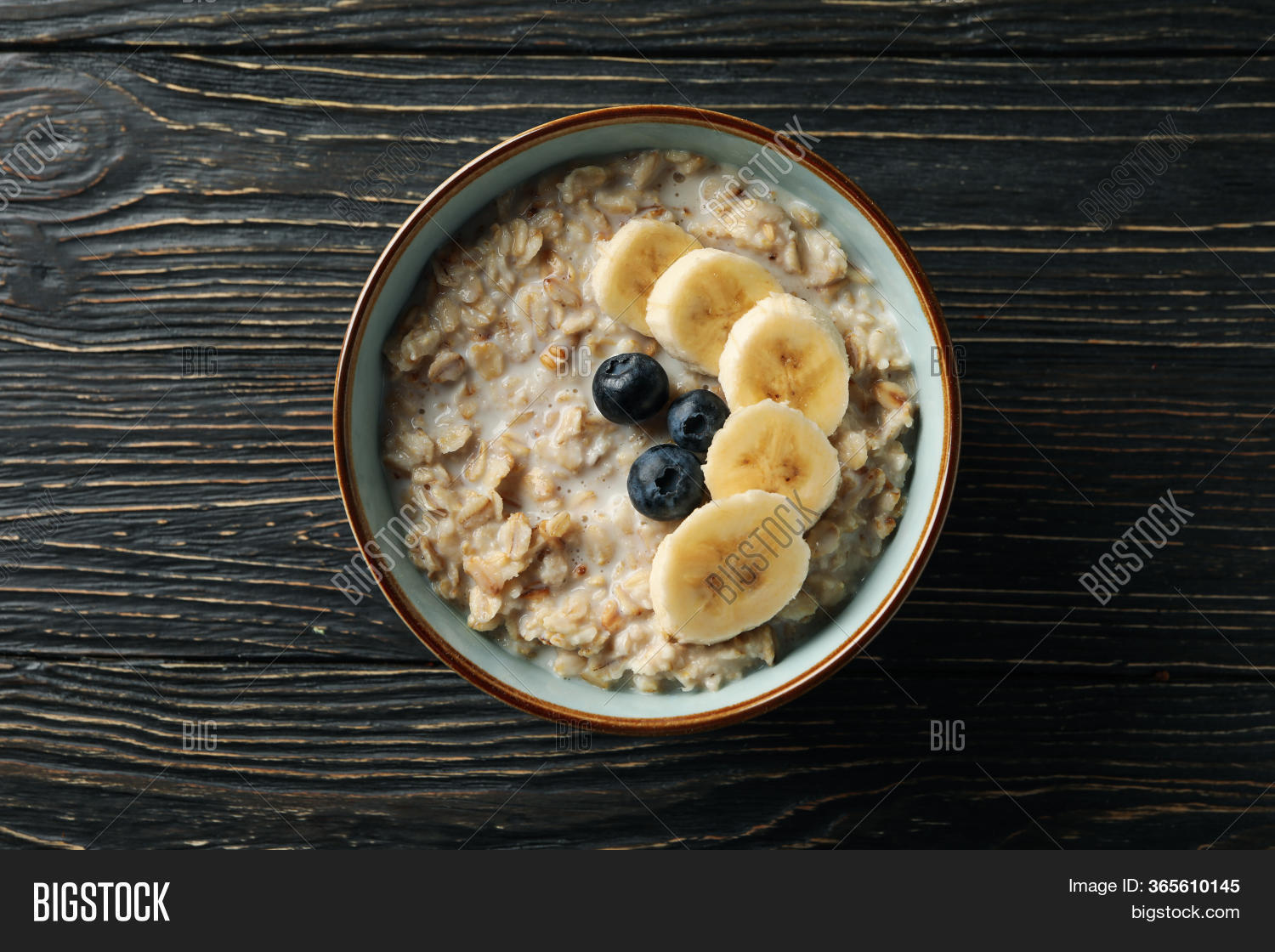 Bowl Oatmeal Porridge Image & Photo (Free Trial) | Bigstock