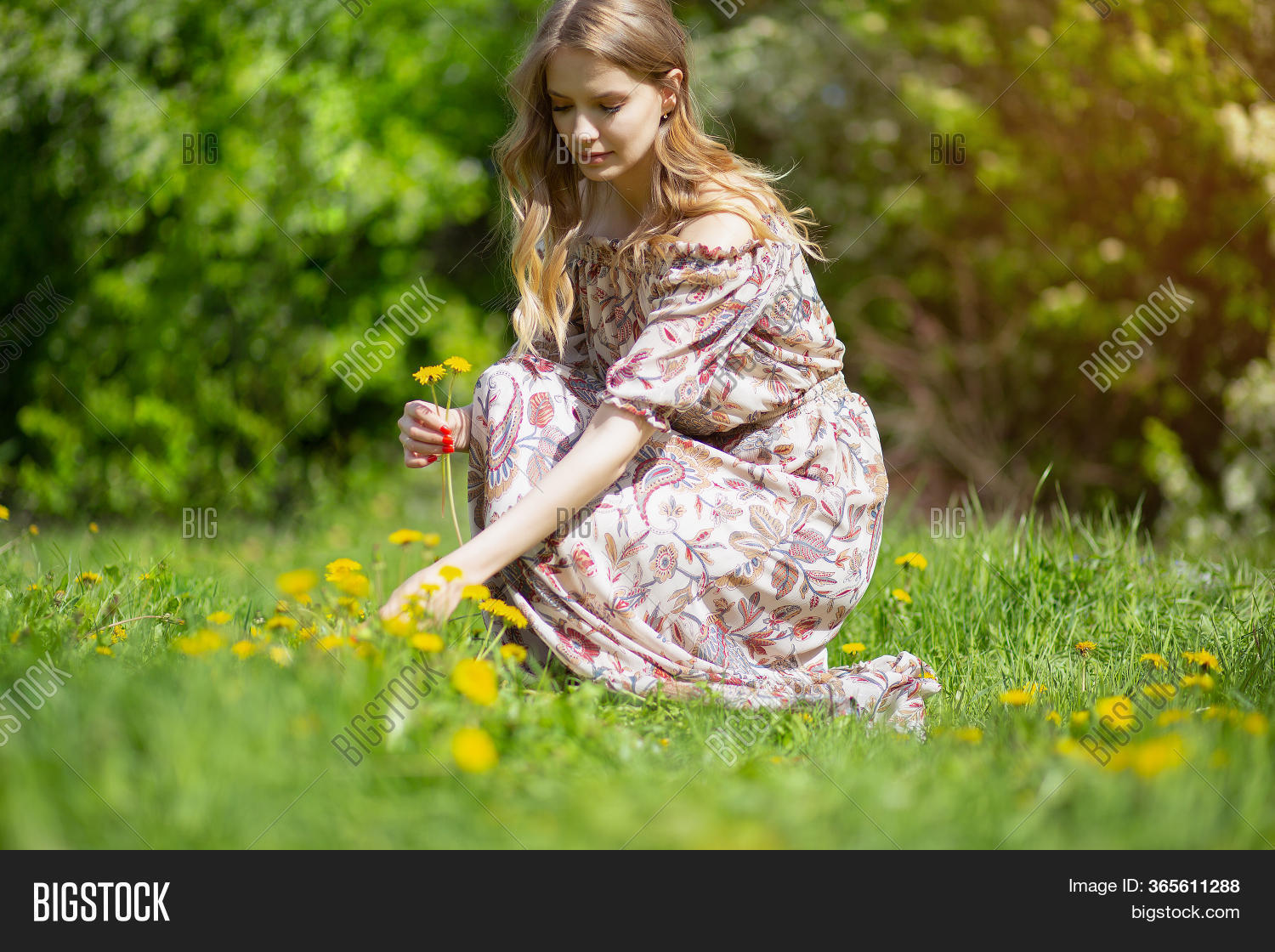 Charming Girl Sat Down Image & Photo (Free Trial) | Bigstock