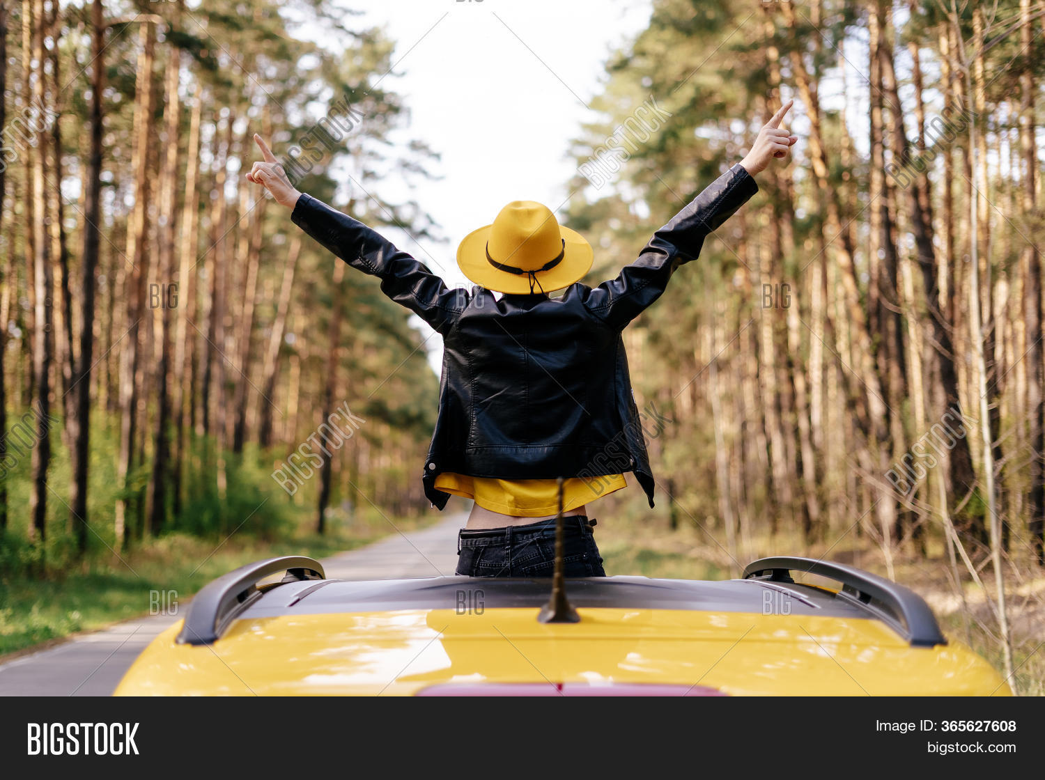 Girl Standing Out Image & Photo (Free Trial) | Bigstock