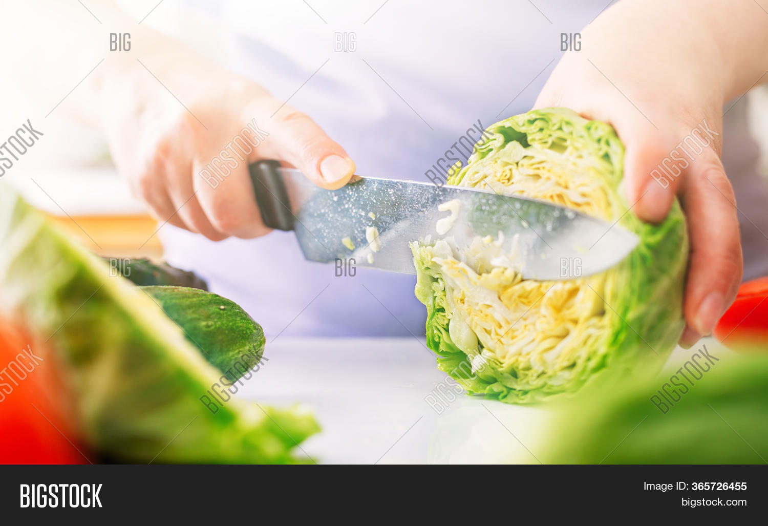 Chef Slicing Image & Photo (Free Trial) | Bigstock