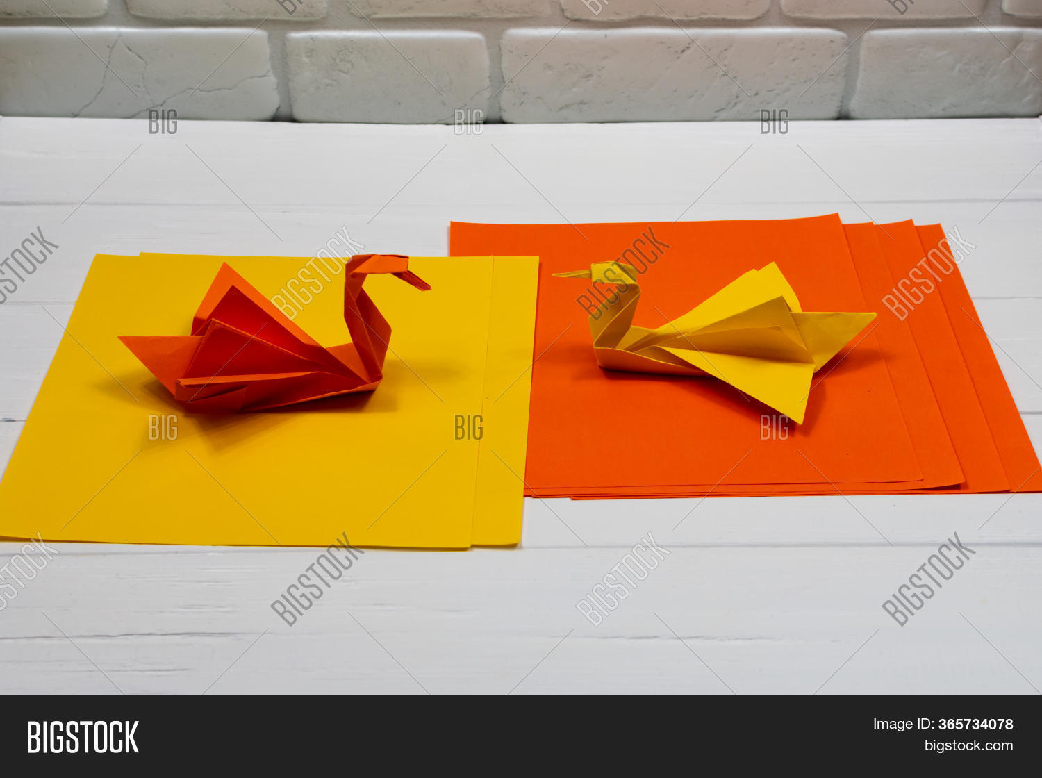 Origami. Paper Orange Image & Photo (Free Trial) | Bigstock