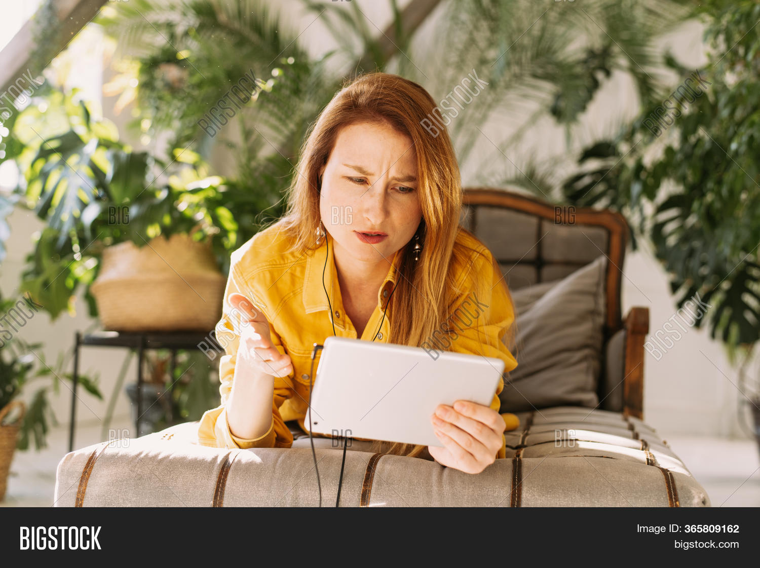 Woman Upset By News On Image & Photo (Free Trial) | Bigstock