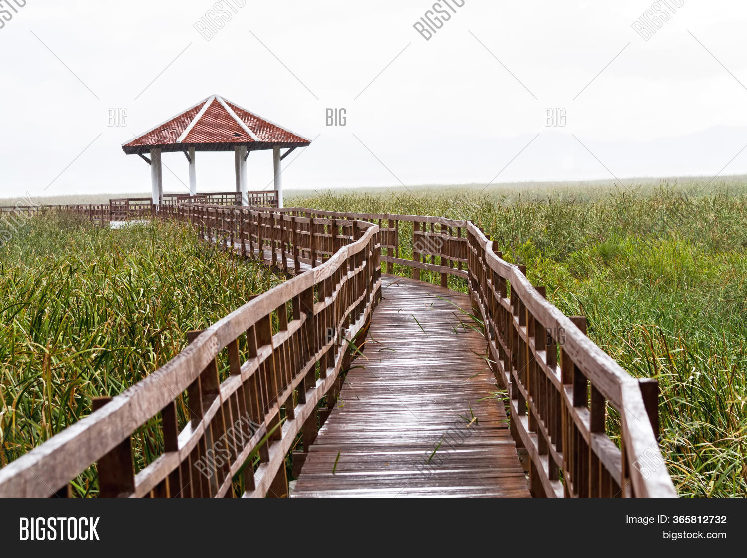 Wooden Bridge Pavilion Image & Photo (Free Trial) | Bigstock