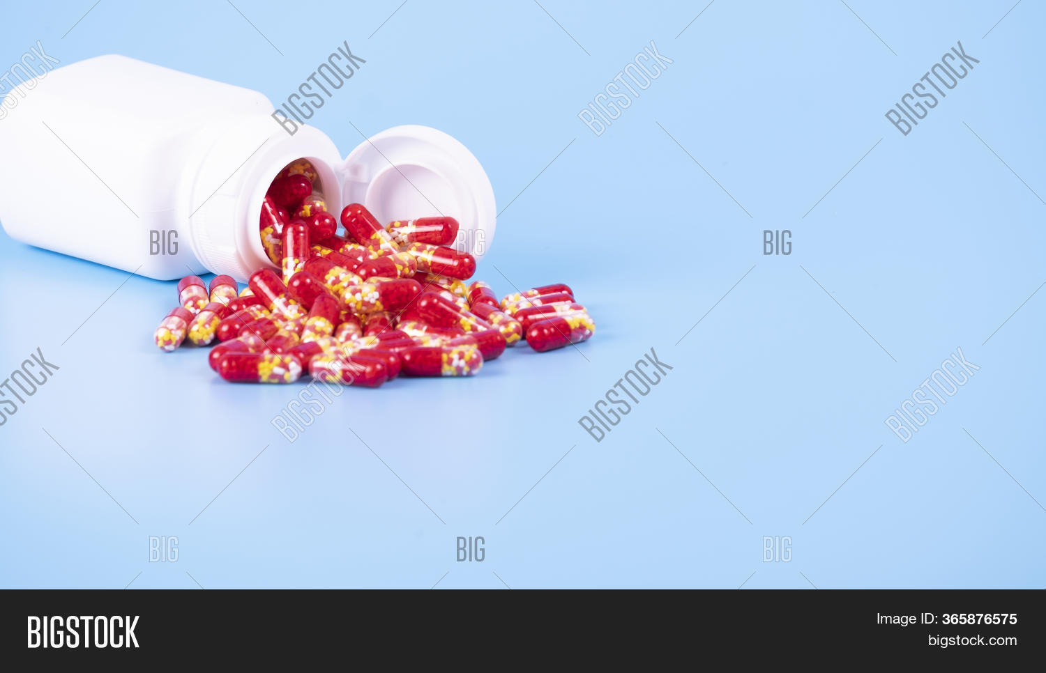 Red Capsule Spilled Image & Photo (Free Trial) | Bigstock