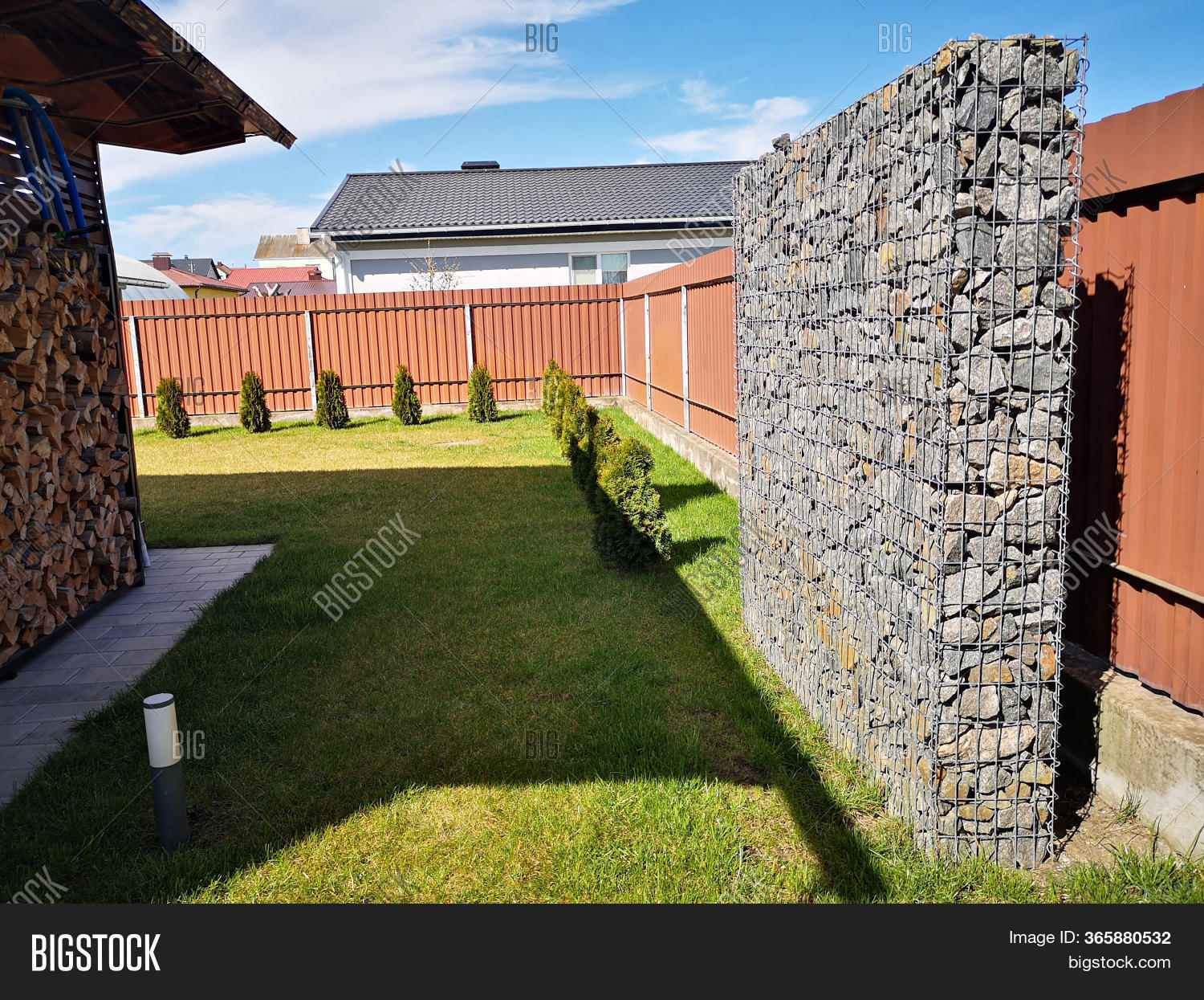 Wire Stone Fence. Image & Photo (Free Trial) | Bigstock