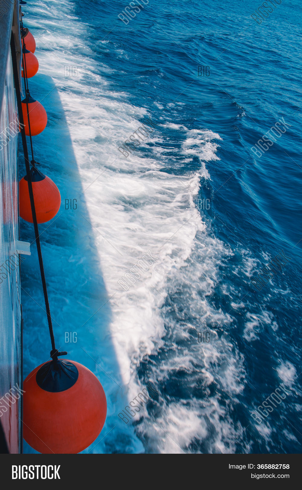 Red Buoys Hanging Boat Image & Photo (Free Trial) | Bigstock