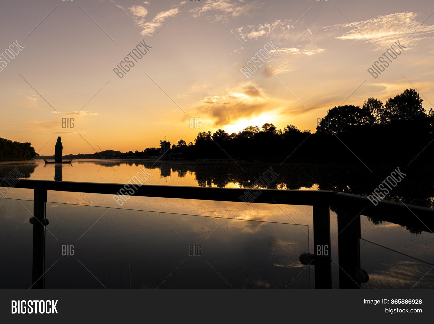 Sunset On Lake Golden Image & Photo (Free Trial) | Bigstock
