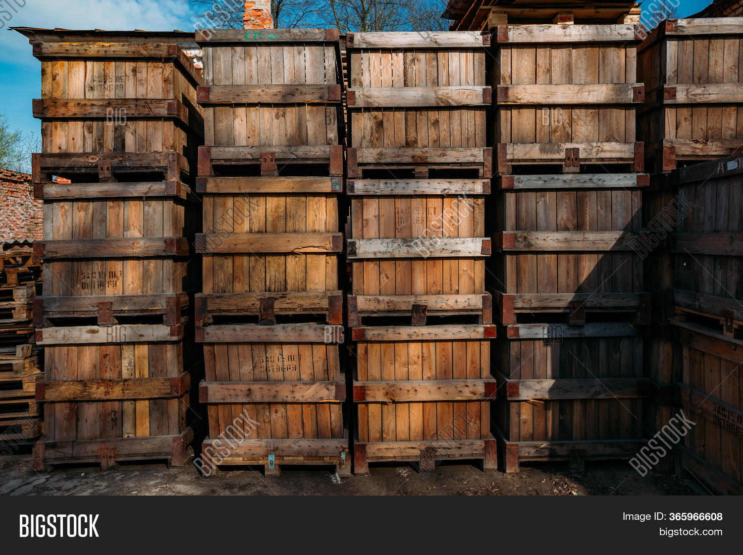 Stack Wooden Boxes Image & Photo (Free Trial) | Bigstock