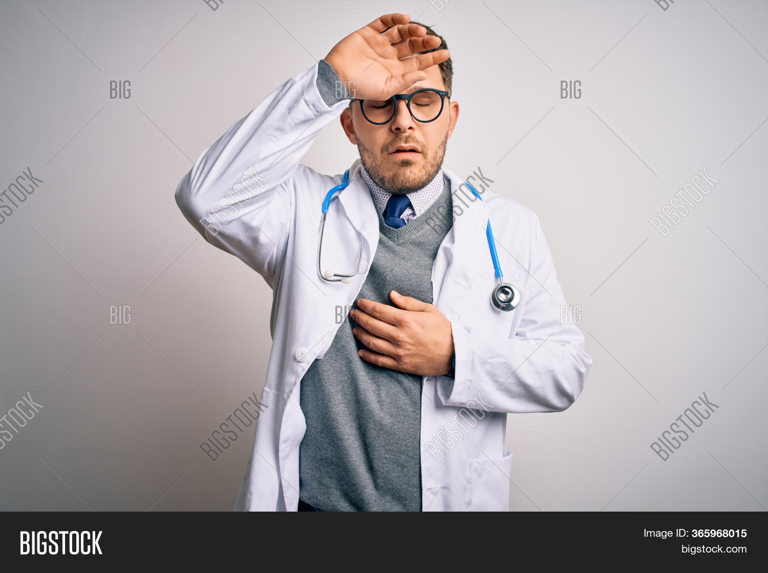 Young Doctor Man Blue Image & Photo (Free Trial) | Bigstock