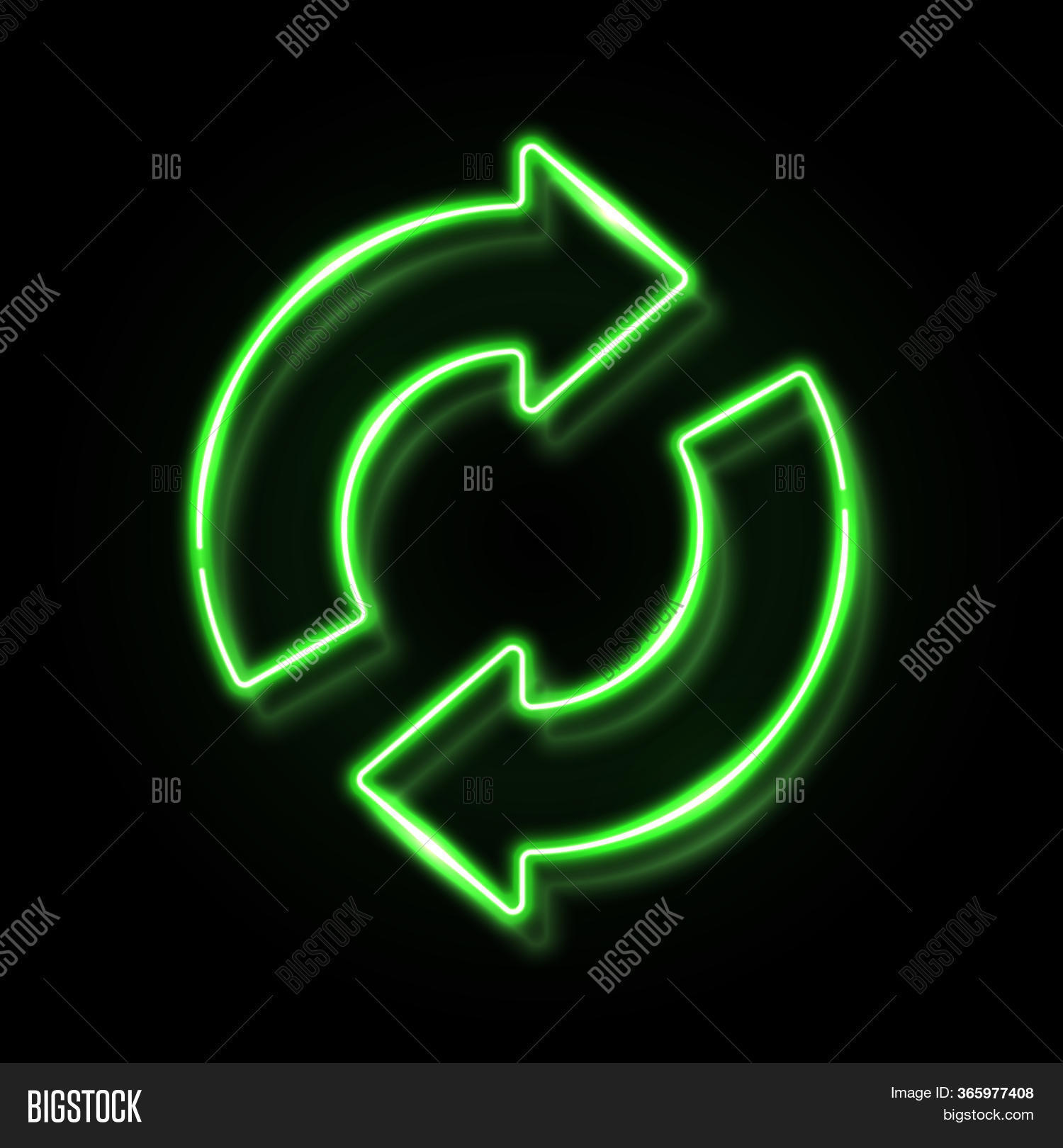 3d Neon Refresh Reload Image & Photo (Free Trial) | Bigstock
