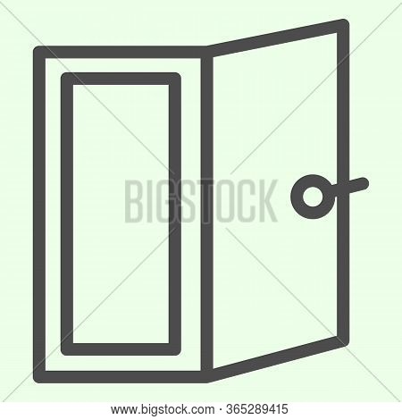 Door Line Icon. Open Vector & Photo (Free Trial) | Bigstock