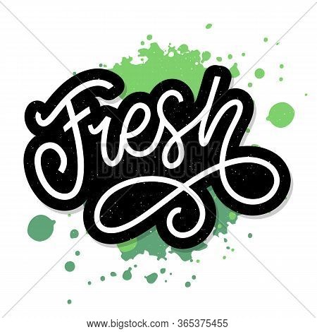 Fresh Word Hand Vector & Photo (Free Trial) | Bigstock