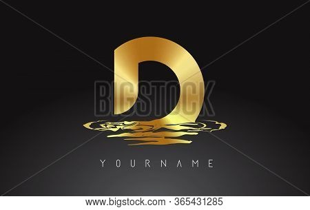 Golden D Letter Logo Vector & Photo (Free Trial) | Bigstock